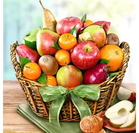 Bountiful Fruit Harvest Kosher Gift Basket | Swerseys Chocolate